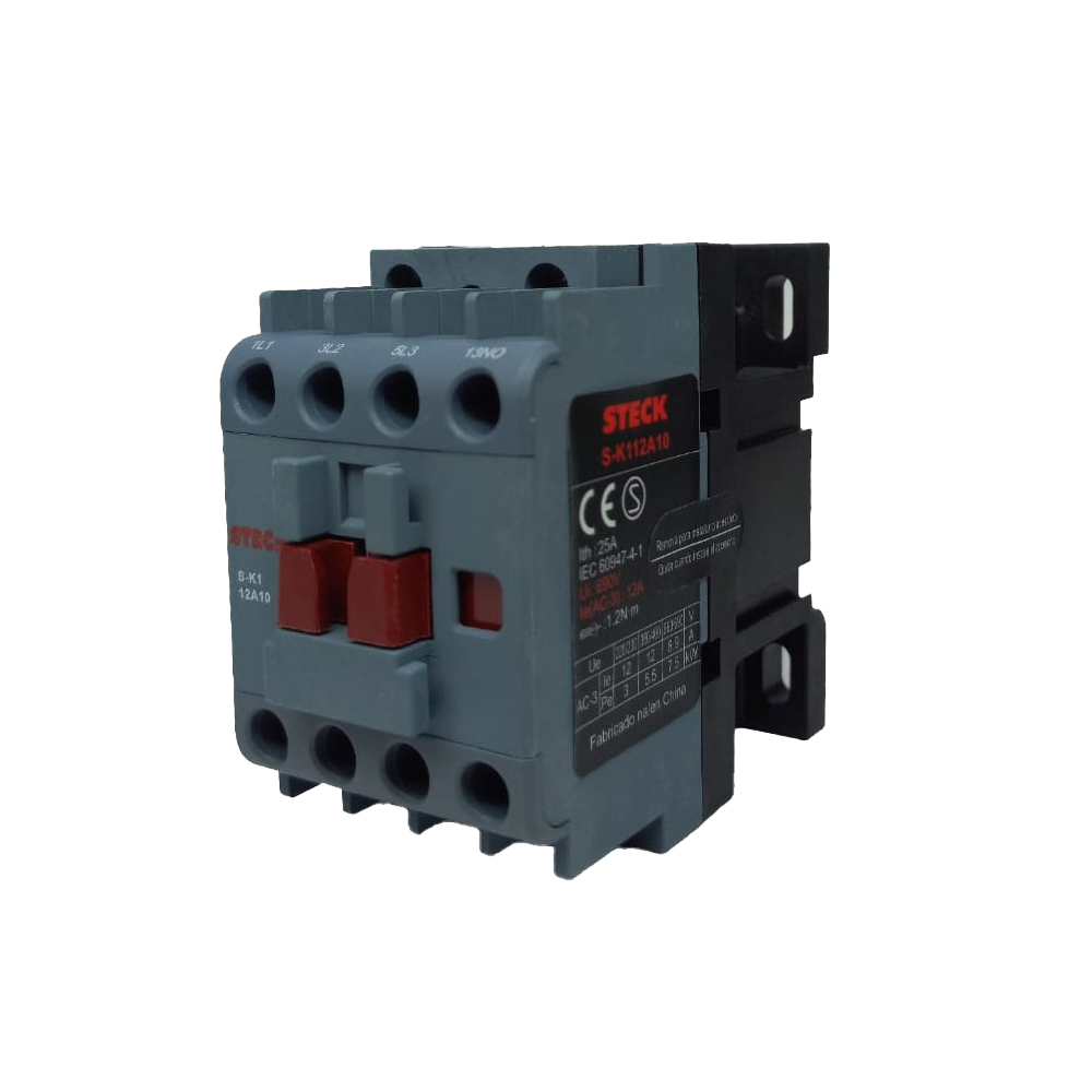 CONTACTOR 12A Ac3 STECK – Mafelectricos